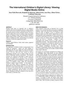 Ben Bederson's Publication