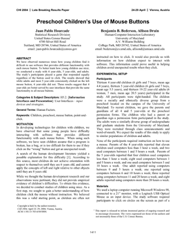 Ben Bederson's Publication