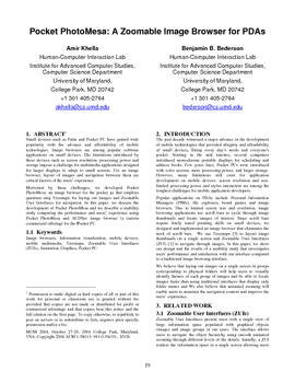 Ben Bederson's Publication