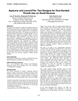 Ben Bederson's Publication